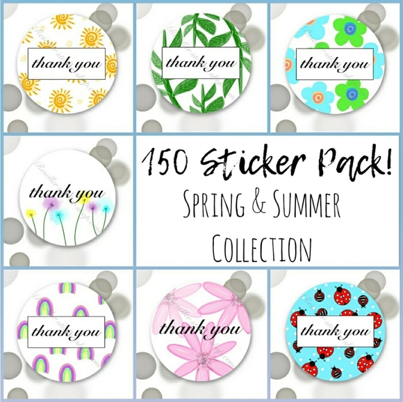 Reseller Sticker Shop | Other | Thank You Stickers 5 Variety Pack ...